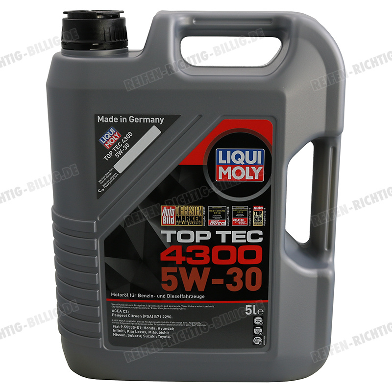 Liqui Moly Top Tec 4300 5W-30 5 Liter günstig kaufen auf reifen.com